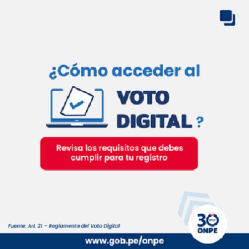Elecciones Generales 2026: conoce cómo puedes acceder al voto digital ...